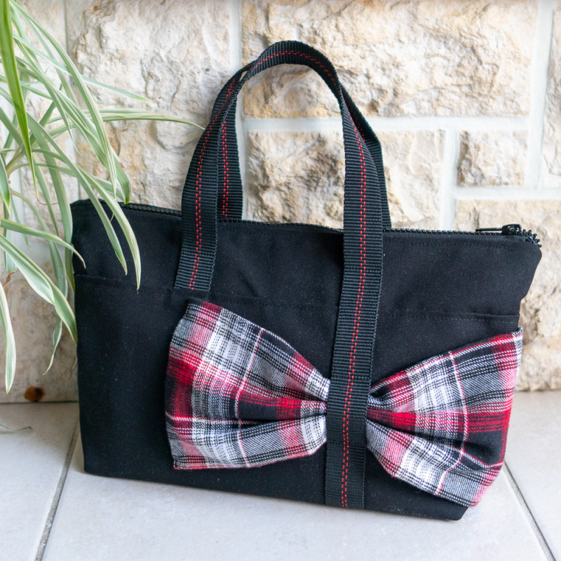 Tuto couture DIY et patron PDF de sac cabas et pochette Groseille