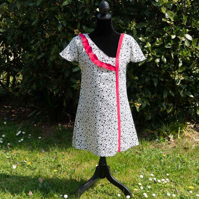 Patron PDF robe d'été trapèze Colibri, 34 au 52, 4 statures