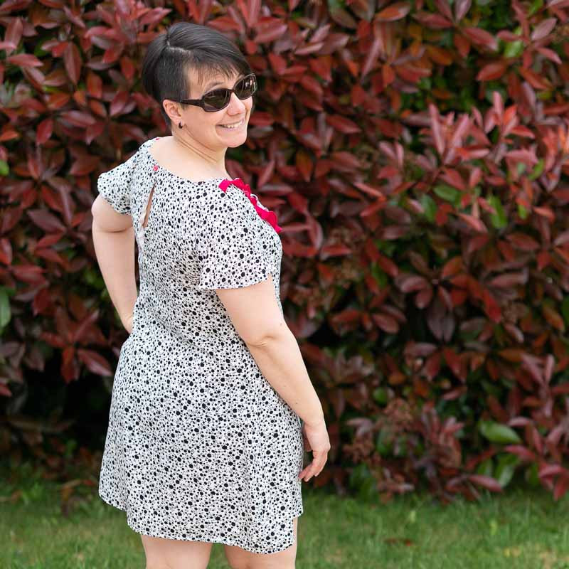 Patron PDF robe d'été trapèze Colibri, 34 au 52, 4 statures