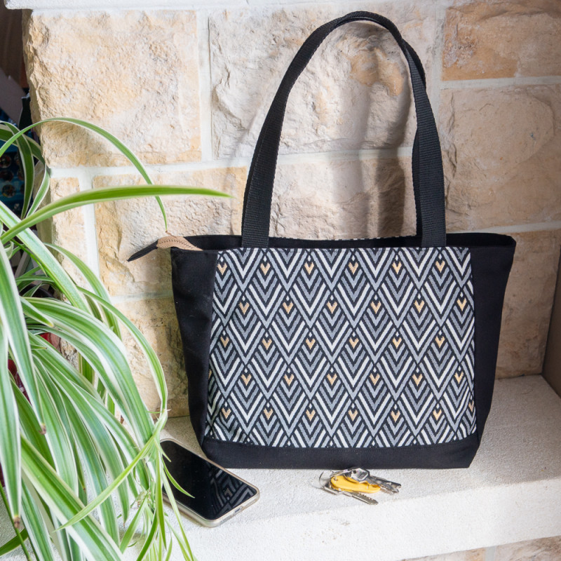 Patron PDF couture complet du sac cabas Cumin, en 4 formats